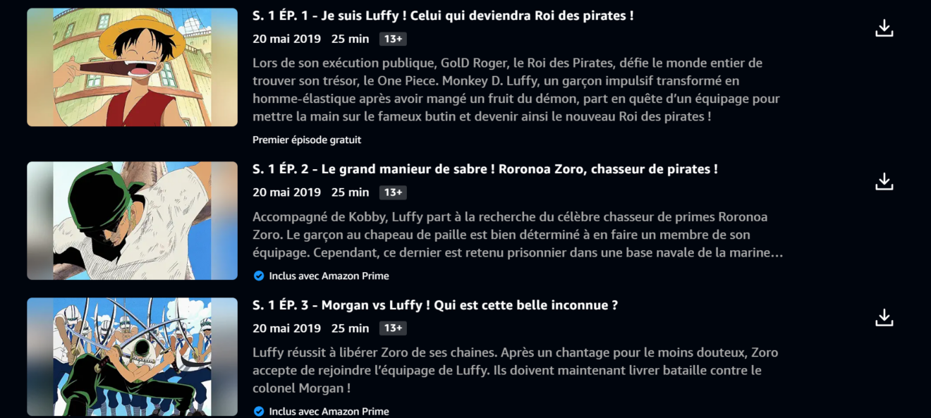 Où voir One Piece en streaming